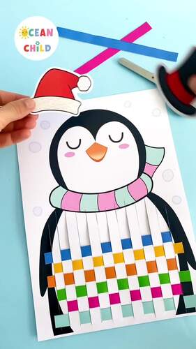 Penguin Craft Printable 1st–2nd Grade | Winter Arctic Animal Activities ...