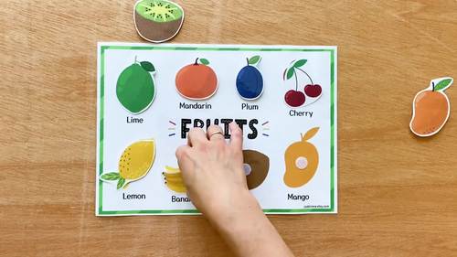 Fruits and Vegetables Busy Book, Toddler Busy Book, Printable Baby ...