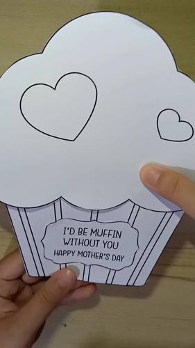 Mothers Day Craft Muffin Sweet Card Writing Activity If You Give a Mom ...