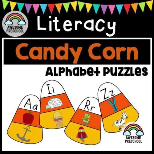 Fall Alphabet Matching - Uppercase, Lowercase & Beginning Sounds Puzzles