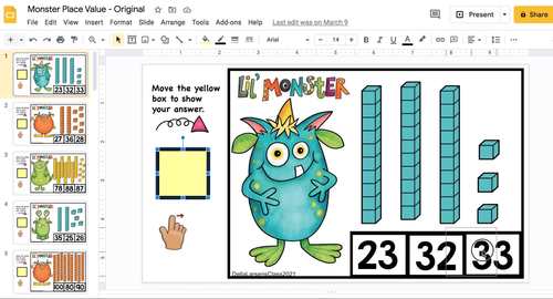 Google Classroom Tens and Ones Place Value by Della Larsen's Class