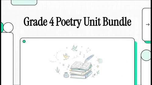 Grade 4 Poetry BUNDLE | Poetry Month | ELA Test Prep | US Common Core ...