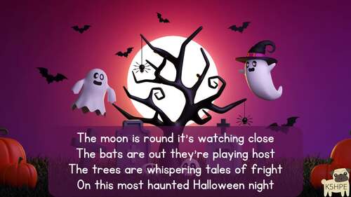 Spooky Night Parade Halloween Choir Song Instrumental Track No Vocals