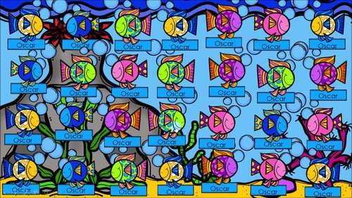 SWIMMING FISH attendance file - touch the fish and it swims away!