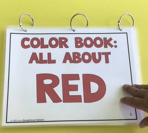 Color Identification Interactive Book White by Sailing Exceptional Waters