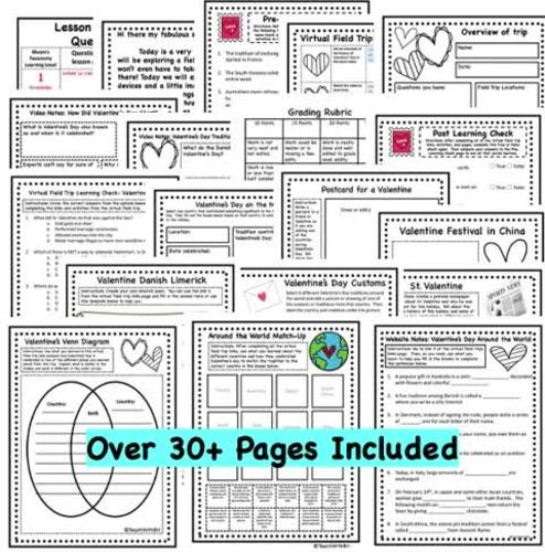 Valentines Day Around the World Virtual Field Trip by TeachWithBri
