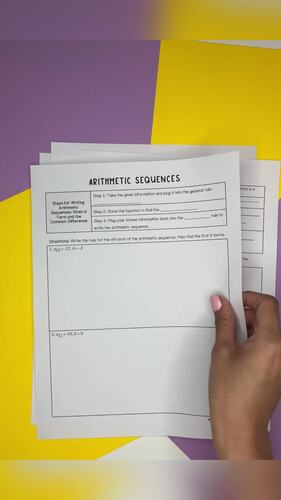 Sequences & Series Unit Guided Notes Bundle | Algebra 2 Curriculum ...