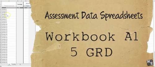 ASSESSMENT DATA Tracker Grade Book A1 (5GRD) for Google Sheets ...