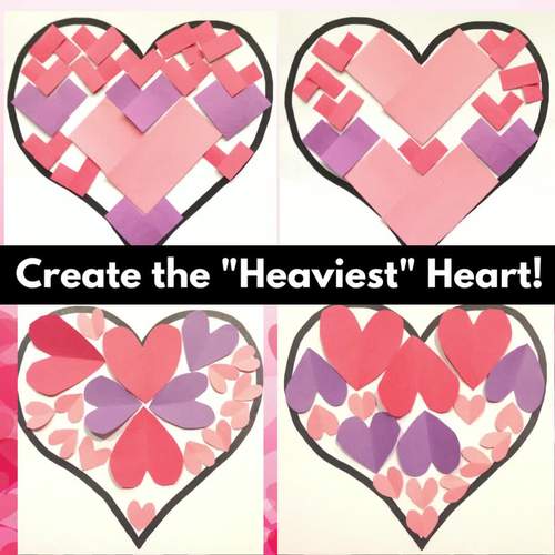 Valentine STEM - Valentine’s Day STEM - Valentine's Hearts Math ...