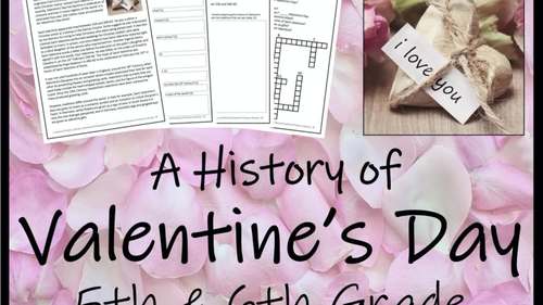 Valentines Day Close Reading Comprehension Activity | 5th Grade & 6th Grade