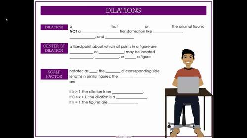 Geometry PowerPoint | Dilations DISTANCE LEARNING by Kacie Travis