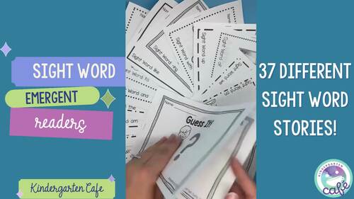 Sight Word Emergent Reader BUNDLE!!!! by Kindergarten Cafe | TPT