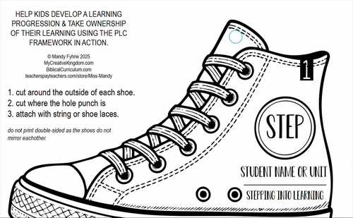 PLC Learning Progression Goal Setting Craftivity | Student Data Tracker