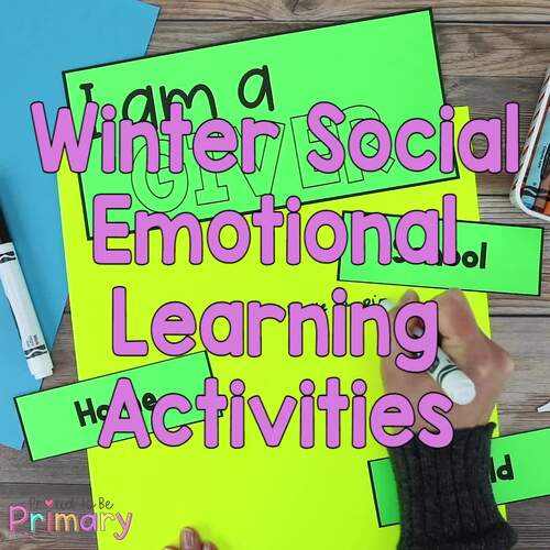 Winter Holiday Valentine Social Emotional Learning Coloring Pages ...