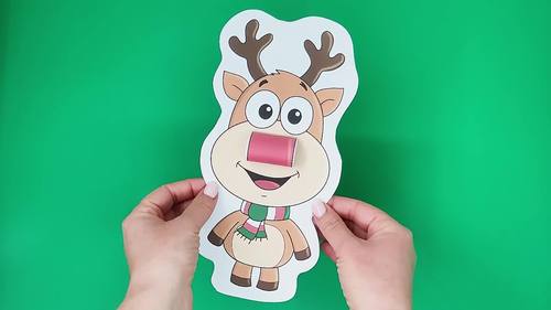 3D Reindeer Craft by 10 Minutes of Quality Time | TPT