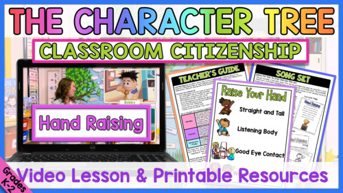 Hand Raising Character Education Video Lesson by The Primary Pal