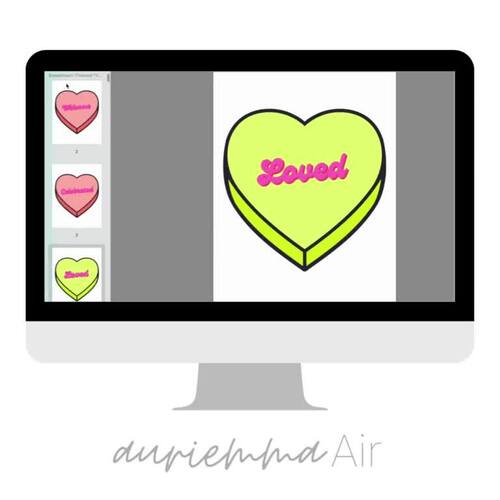 Sweetheart-Themed *You Are* Positive Affirmation Bulletin Board Set