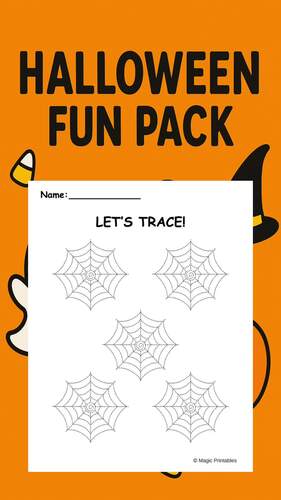 Halloween Activities Pack PreK | Tracing, Math, Coloring,Maze Worksheet ...