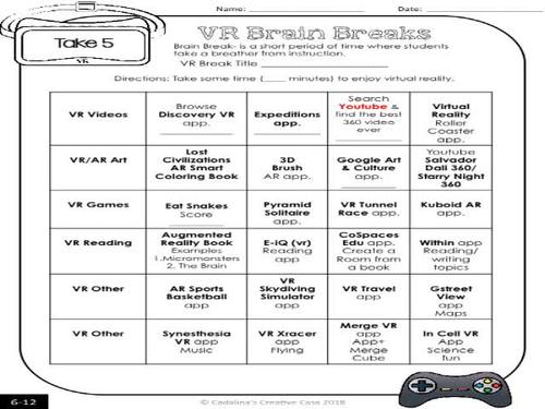 Virtual Reality Bundle - Reading, Math, Spanish, Science, History, Art ...