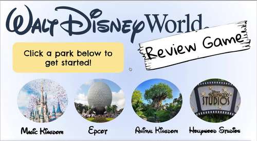 Disney Inspired Review Game - EDITABLE - Google Slides - Distance Learning!