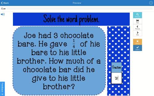 4th Grade Multiply Fraction & Whole Number Word Problems | BOOM Cards ...