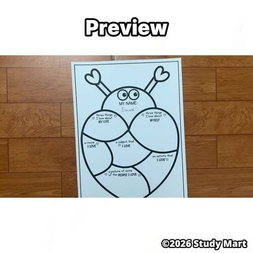 Love Bug Valentine’s Day Craft & Writing Activity | February Bulletin Board