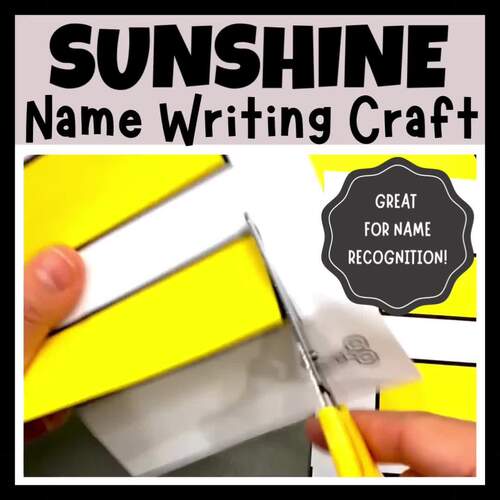 Summer Sun Name Craft by Create 25 Printables | TPT