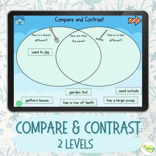 Compare and Contrast Boom Cards™ for Speech Therapy | TpT
