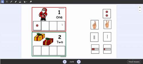 Numbers 1 to 10 Christmas Edition with ASL Number Signs. by ...
