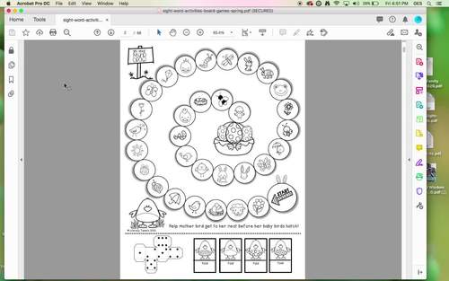 Sight Word Spring Board Games by Literacy Tweets | TPT