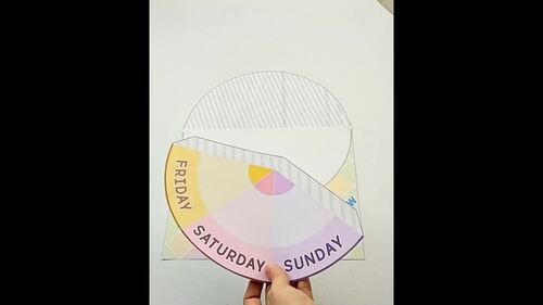 Days of The Week Wheel Poster with Icebreaker Creative Thinking ...