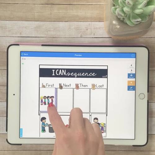 Sequencing All Year Cards Speech Therapy (includes BOOM Card Option)