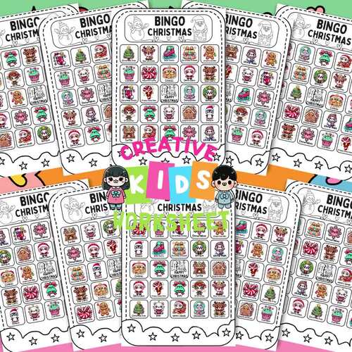 Christmas Bingo Game for Kids & Adults | Fun Holiday Party Activity
