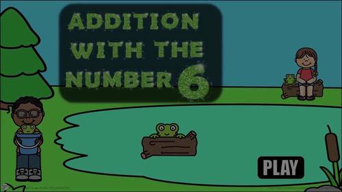 Addition Fluency with 6s Using a Ten Frame Digital Math Game by ...