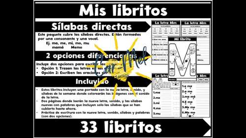 Mis Libritos de sílabas by Car-Mel Learning | TPT