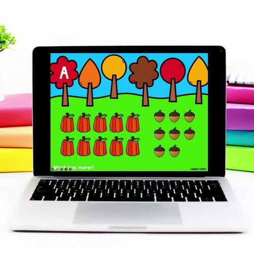 October Digital Interactive Math Quest Game | Comparing Numbers 1-10