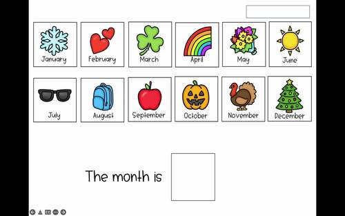 Digital Interactive Calendar Time/Morning Meeting/Circle Time-October