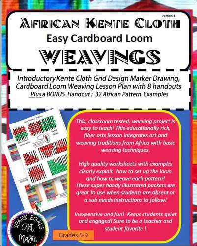 Middle School Weaving Kente Cloth-Inspired by Textiles of Africa ...