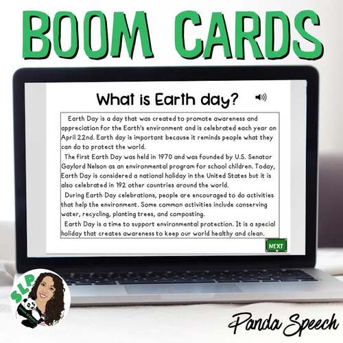 Earth Day Vocabulary NO Prep Packet by Panda Speech | TpT