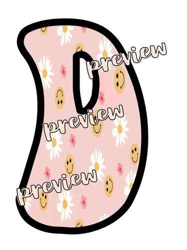 Retro Bulletin Board Letters and Numbers for Classroom Decor by Anh Huynh