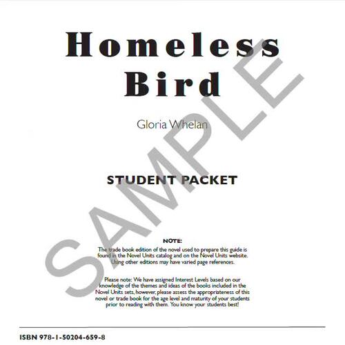 Homeless Bird Novel Units® Student Packet Novel Study | TPT
