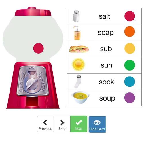 Initial S Sound Game "Speech Gumballs" Articulation BOOM CARDS™ by Bri-SLP