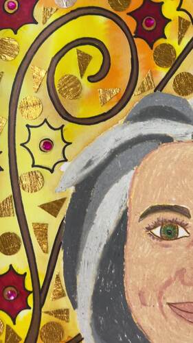 Self Portrait Art Project | Gustav Klimt | Art Nouveau Style Art Lesson