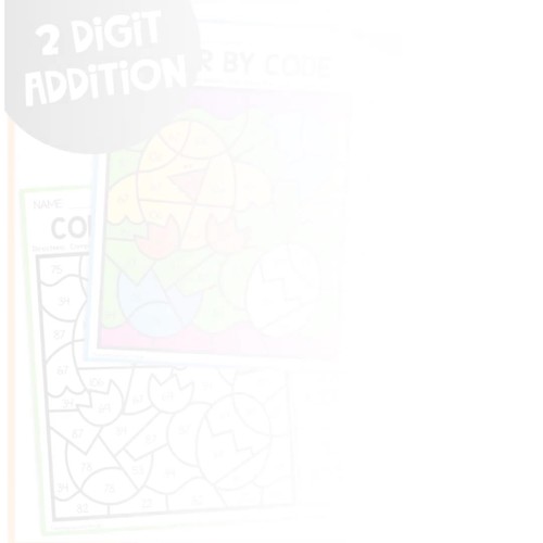 Double Digit Addition No Regrouping | 2nd Grade Spring Activities Color ...