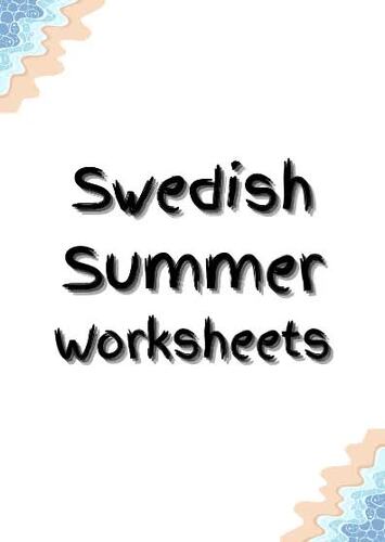 Swedish Summer Worksheets Activity by Worksheet Whisperer | TPT
