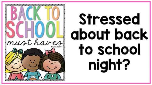 Back to School Night Meet the Teacher Must Haves | TPT