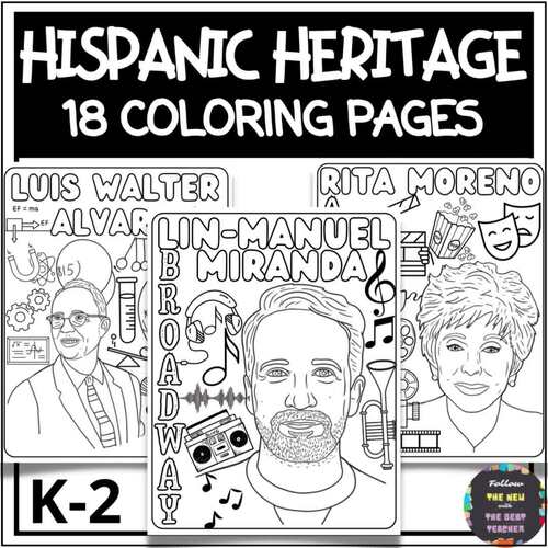 hispanic role model coloring pages