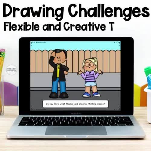 100+ Flexible Thinking Worksheets to Finish the Drawings & Think ...