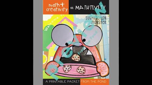 Subtraction Craft Activity by From the Pond | TPT