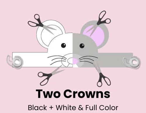 Mouse Crown / Party Hat / Mask / Costume / Animal / Headband ** Two ...